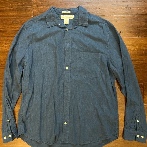 H&M | Shirts | Hm Label Of Graded Goods Blue Button Down Shirt | Poshmark